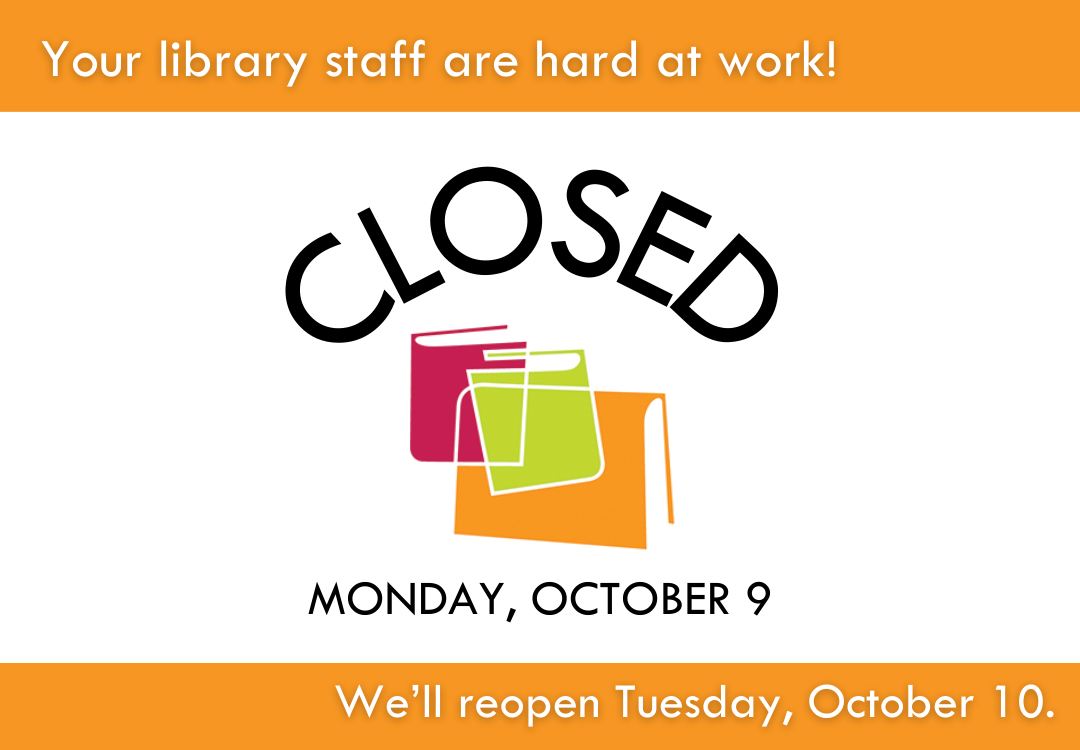Library Closed October 9 - Delaware County District Library
